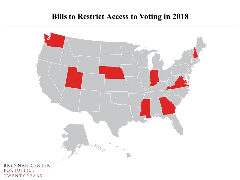 New Analysis Voter Suppression Laws A Concern In 2018 Though Many